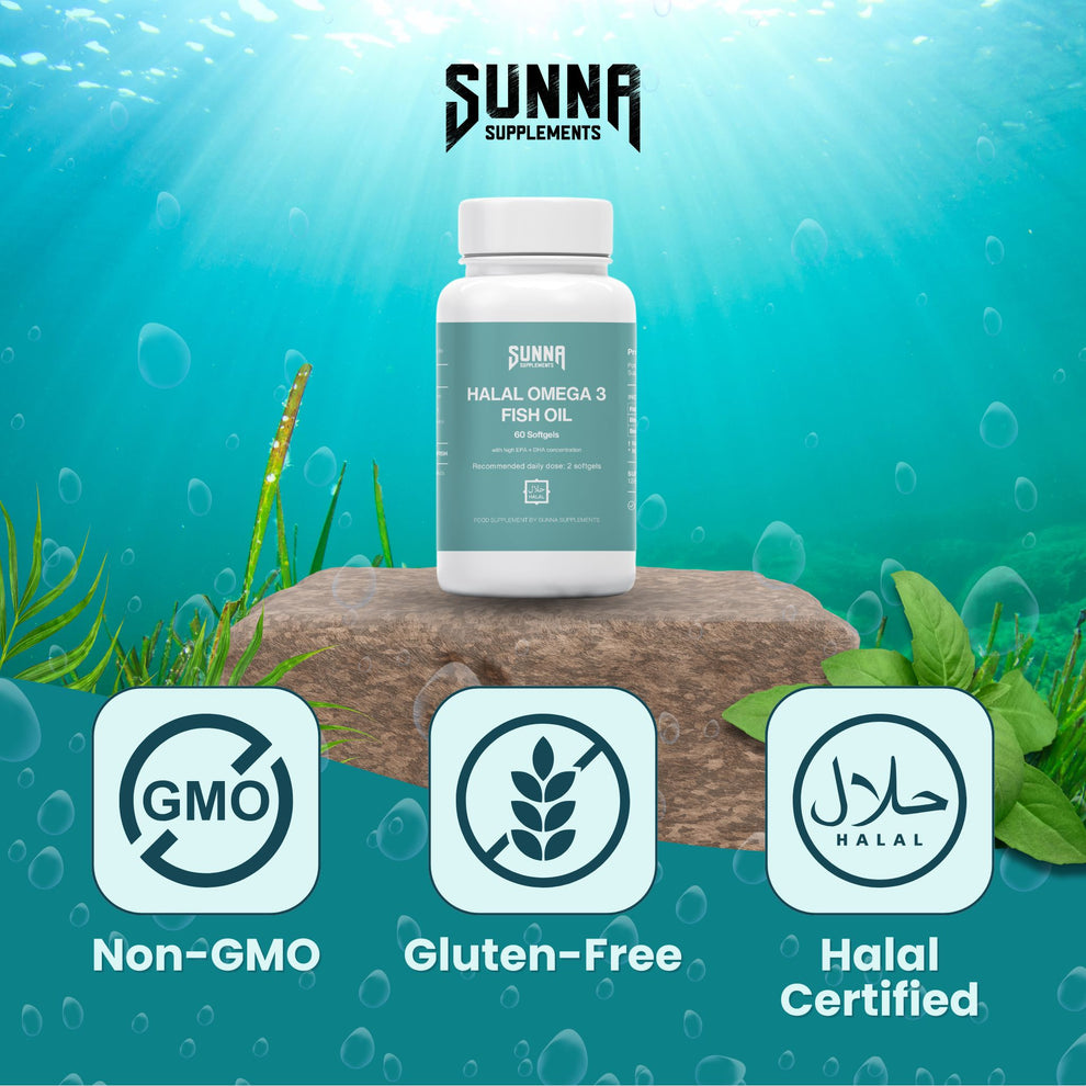 Halal Omega 3 Fish Oil – Sunna Supplements